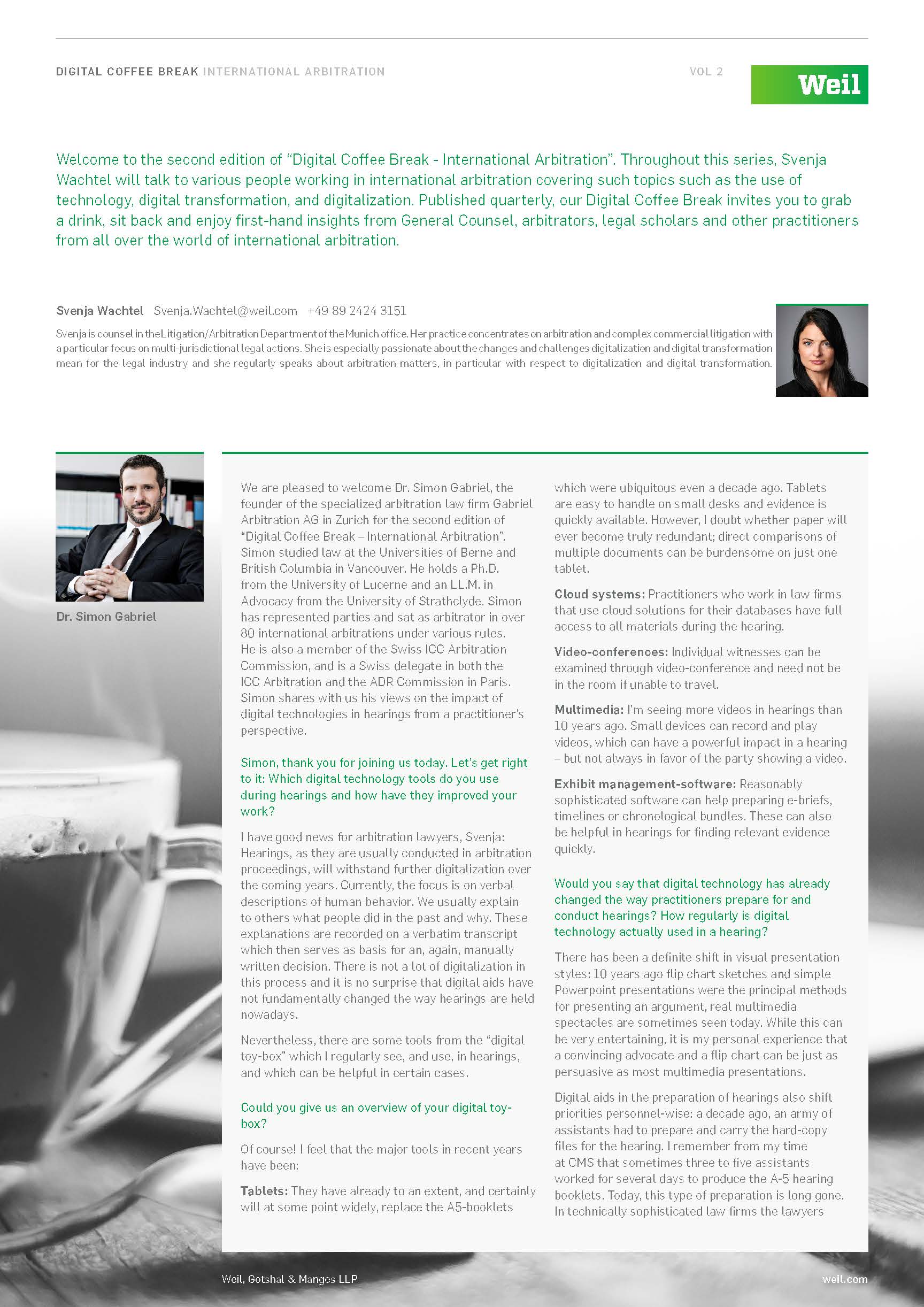 Edition 2 - Dr. Simon Gabriel - Digital Coffee Break